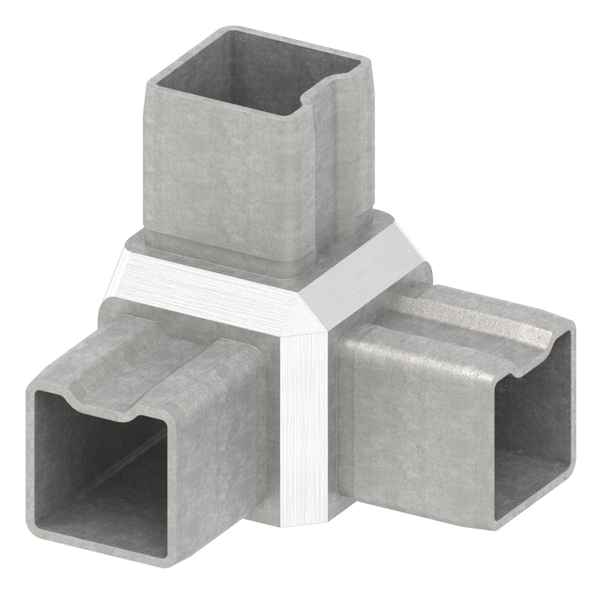 Verbinder für Rohr 30x30x2,00mm, V4A | 10143030