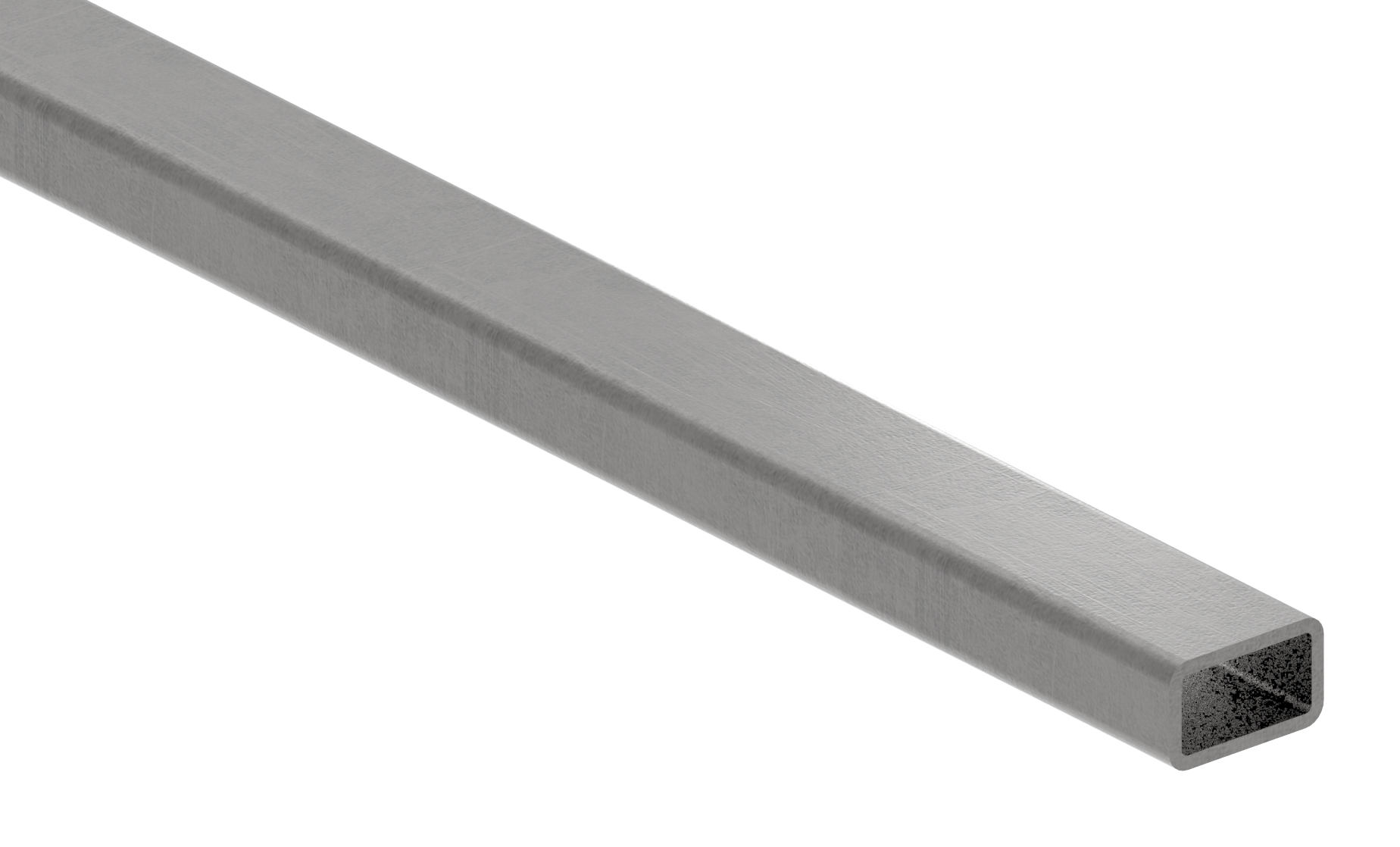 Rechteckrohr S235JR, 25x15x2mm, L: 6000mm | 25-15-6-ST
