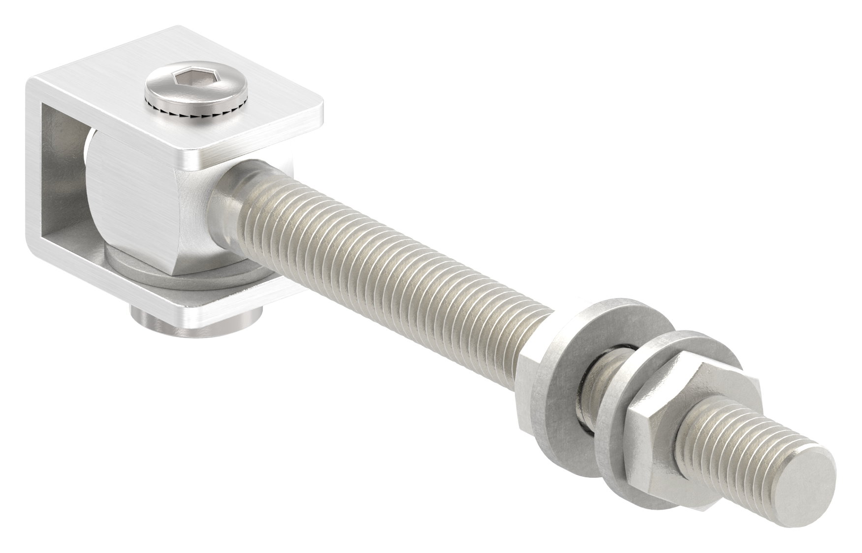 Torband M12 zum Anschweißen, langes Gewinde, V2A | 130-M12-VA