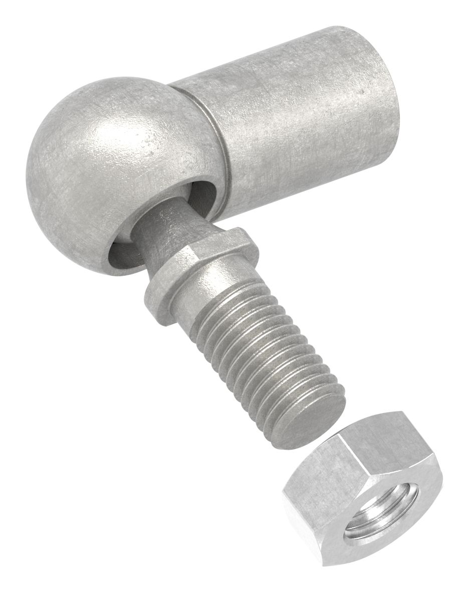 Kugelgelenk M14 x 2 mit Rechtsgewinde, ohne Schraube, V2A | 3836-GELENK-V2A