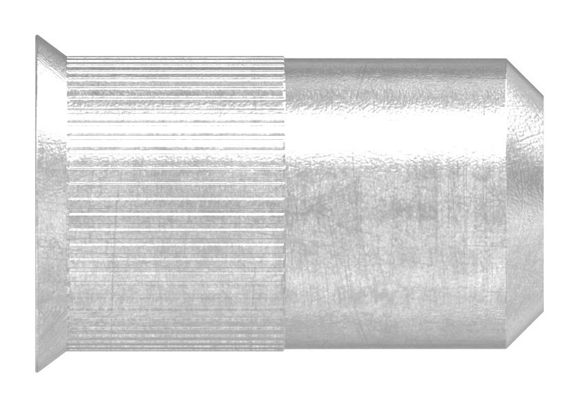 Blind-Einnietmutter, V2A, M5/Loch 7mm, VPE mit 250 Stück, V2A | 495-214-P